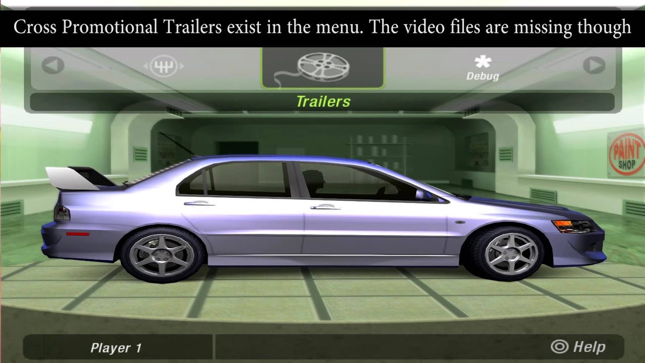Need For Speed:Underground 2: beta main menu - YouTube