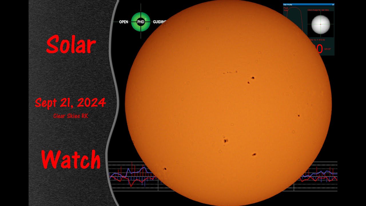 ☀️😎 Watch the Sun LIVE! Last day of Summer 2024! | Solar Watch for 2024 ...