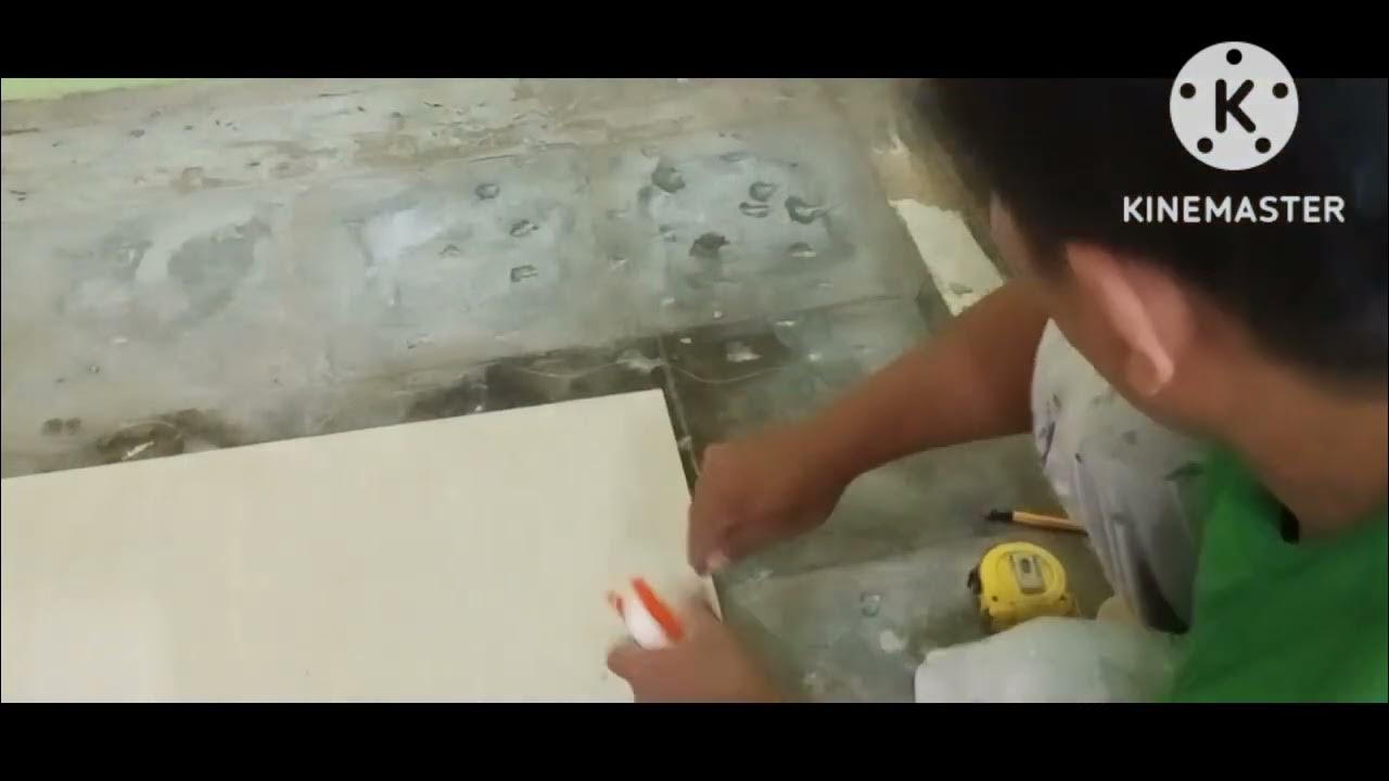 paano maglayout ng tiles 60×60 cm - YouTube