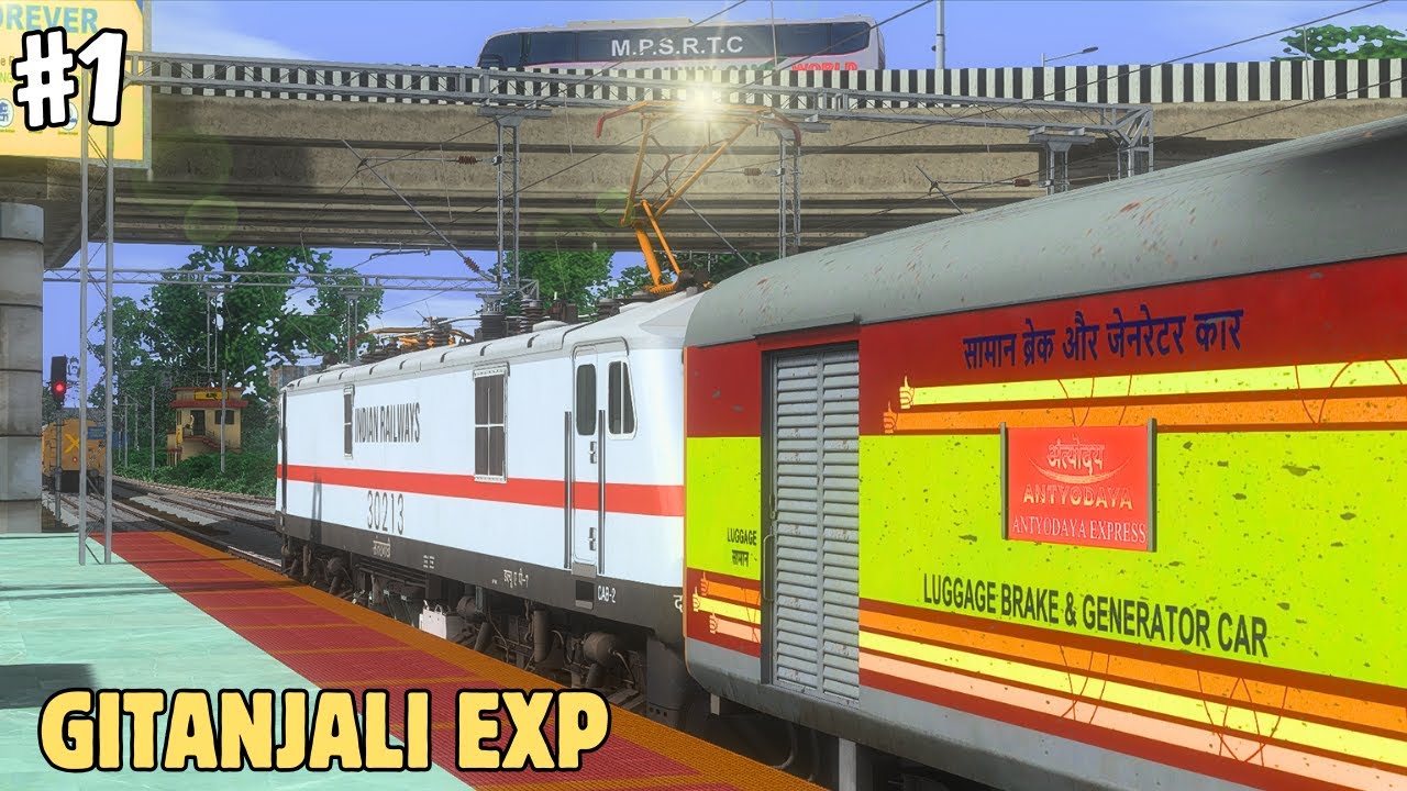 GITANJALI Express Train Journey In Indian Railways || Parallel Run And Overtakes || Nagpur ...
