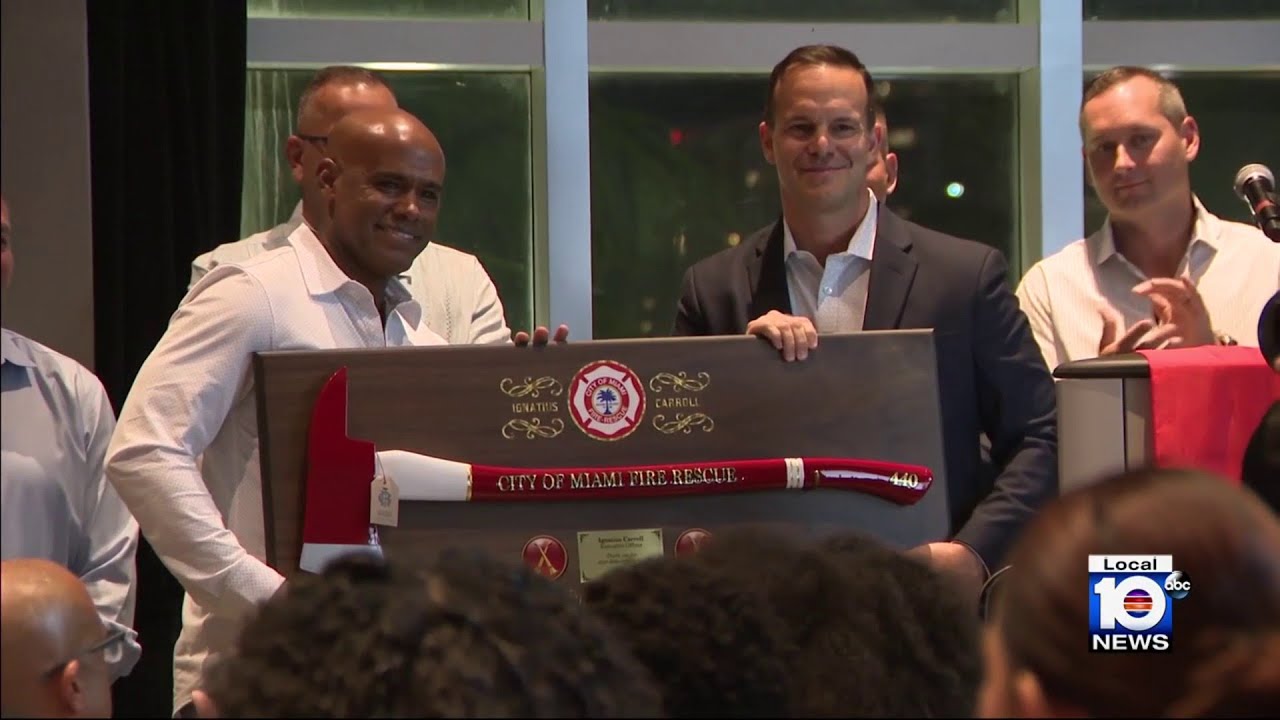 Longtime Miami Fire Rescue captain honored after 35 years of service ...