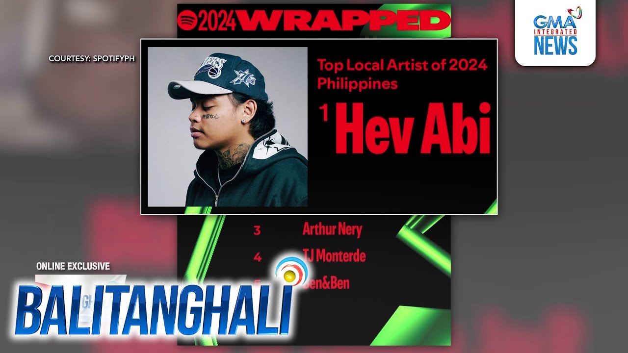 Pinoy hip-hop star Hev Abi, itinanghal na top local artist ng Spotify ...