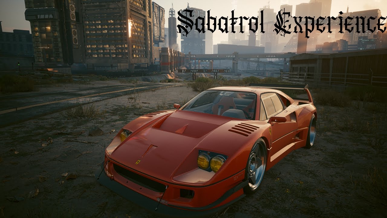Cyberpunk 2.13 - Ferrari F40 Mod Drive - YouTube