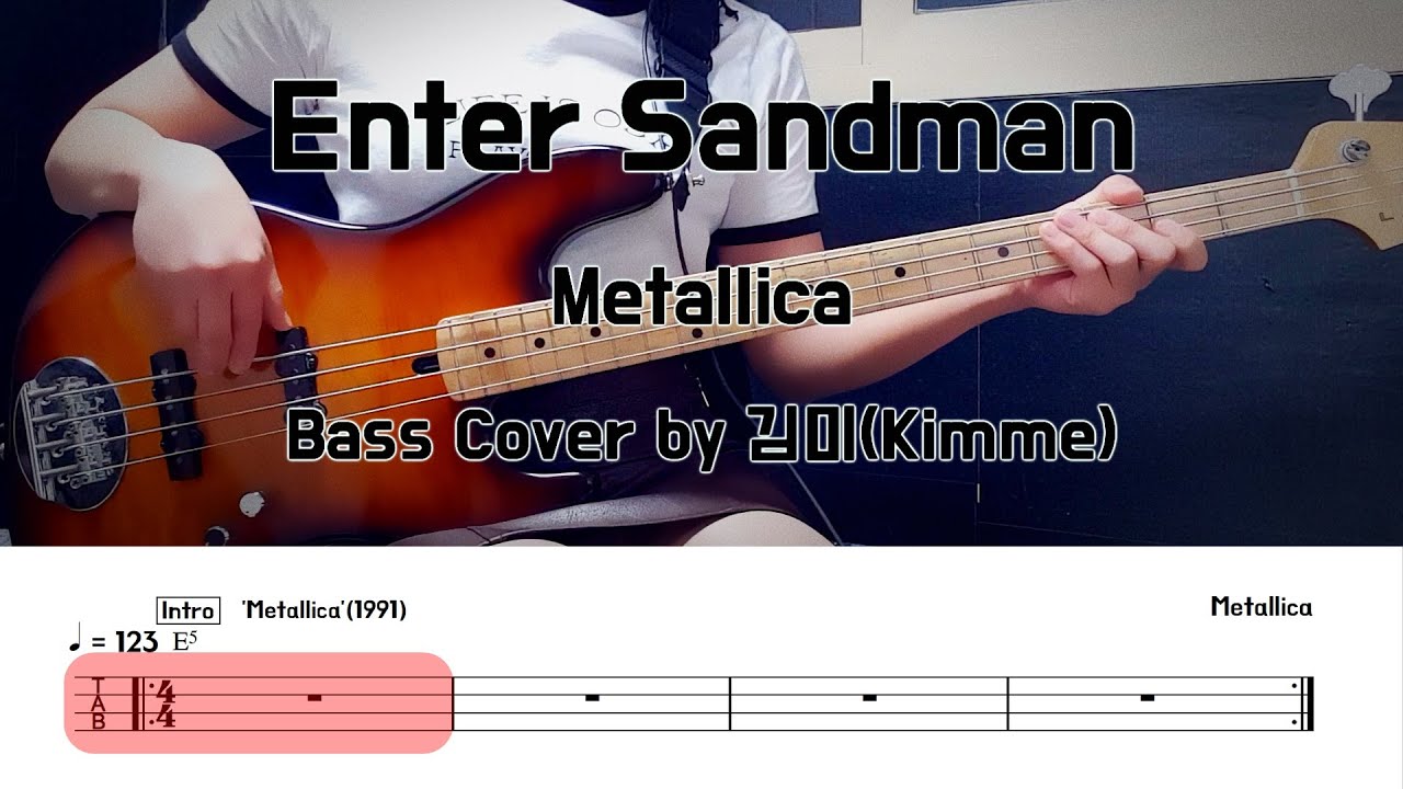 Enter Sandman_Metallica_Bass Cover - YouTube