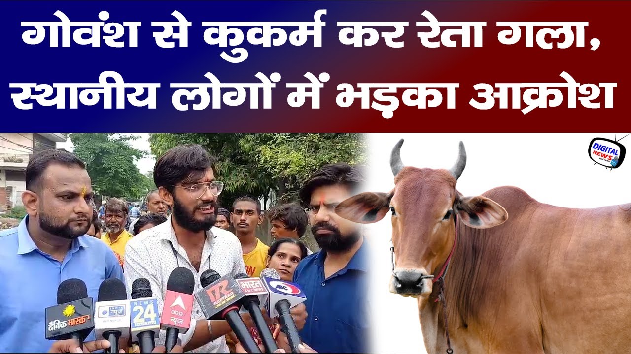 Kanpur : Hanumant Vihar में गोवंश से कुकर्म कर रेता गला, आगे आए कई बड़े ...