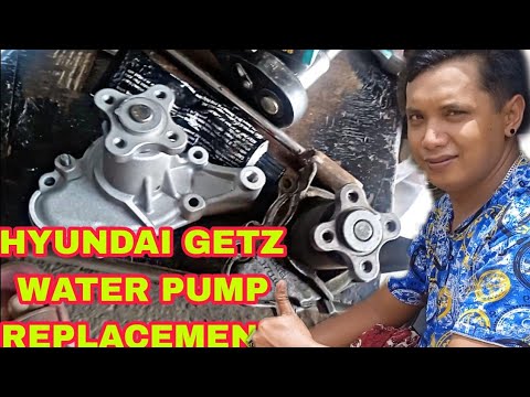 Hyundai getz water pump replacement and Engine Re-timing - YouTube