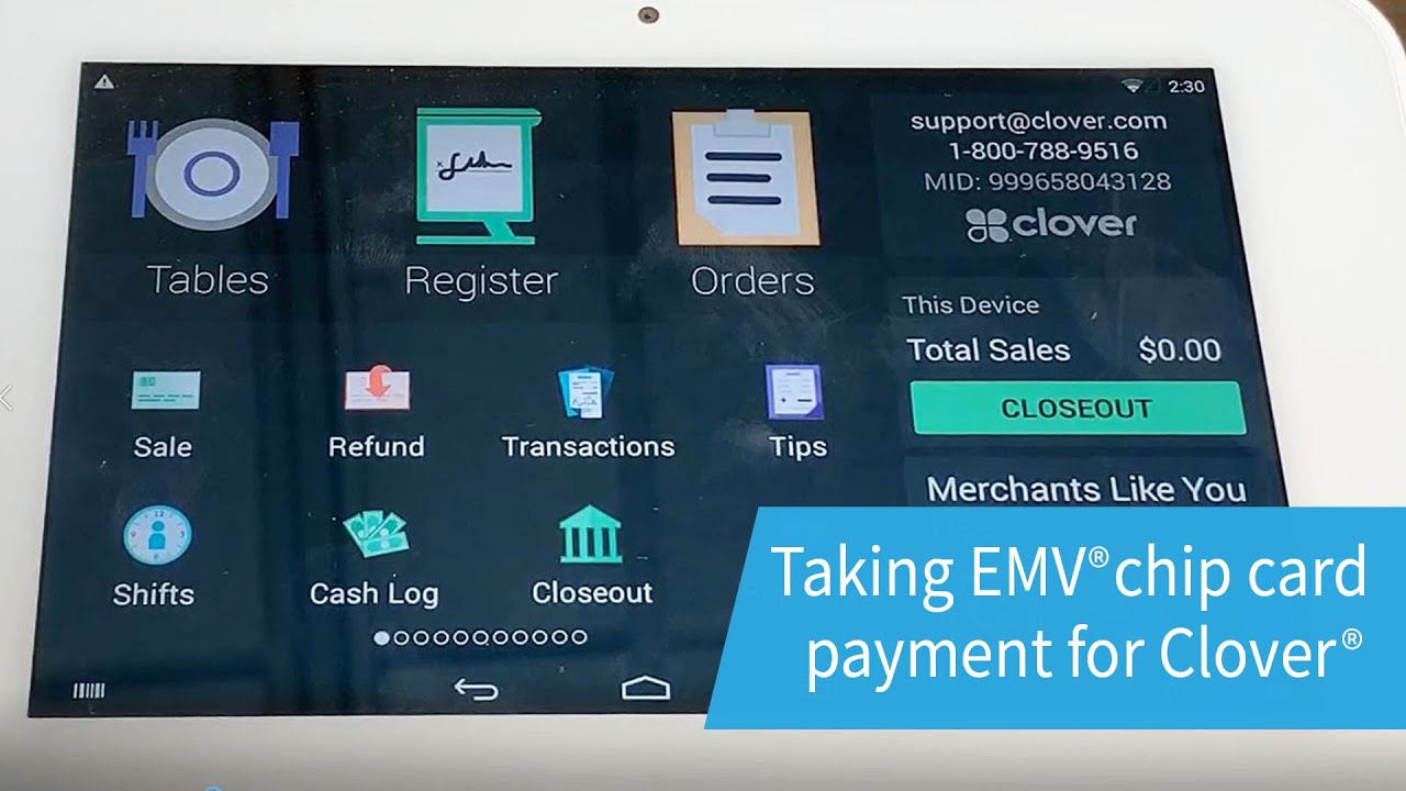 How to Take EMV Chip Card Payment for Clover® | Velocity Merchant ...