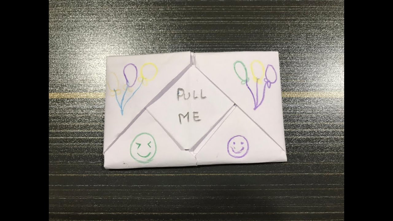 How to make a pull me card - YouTube