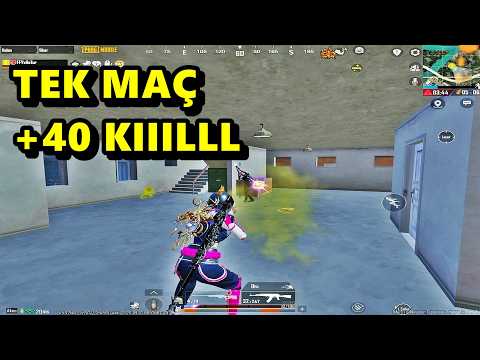 TEK MAÇTA +40 ÜZERİ KIIIILLL ! MÜTHİŞ MAÇ BATUR GAME SOLO SQUAD PUBG MOBİLE