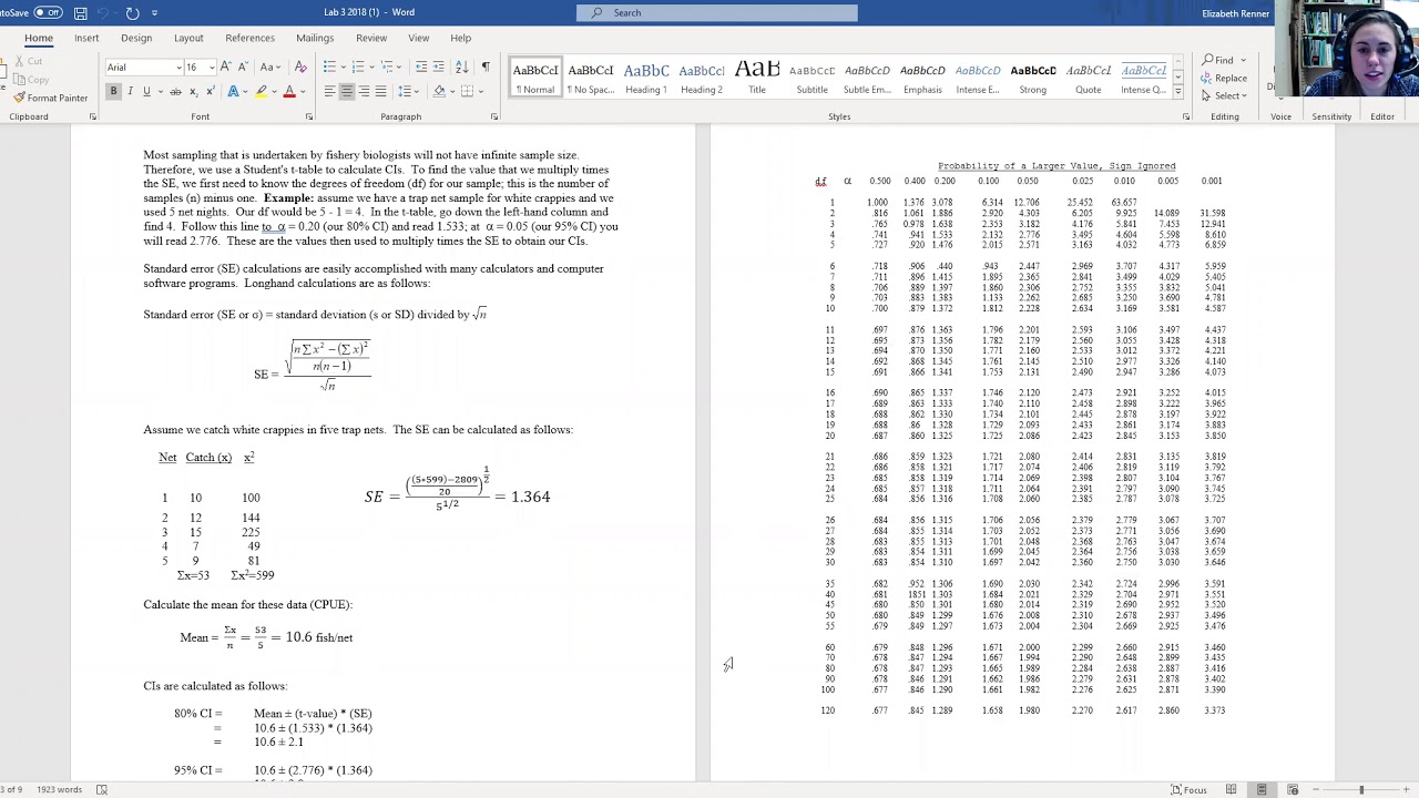 Lab 3: Catch Per Unit Effort - YouTube