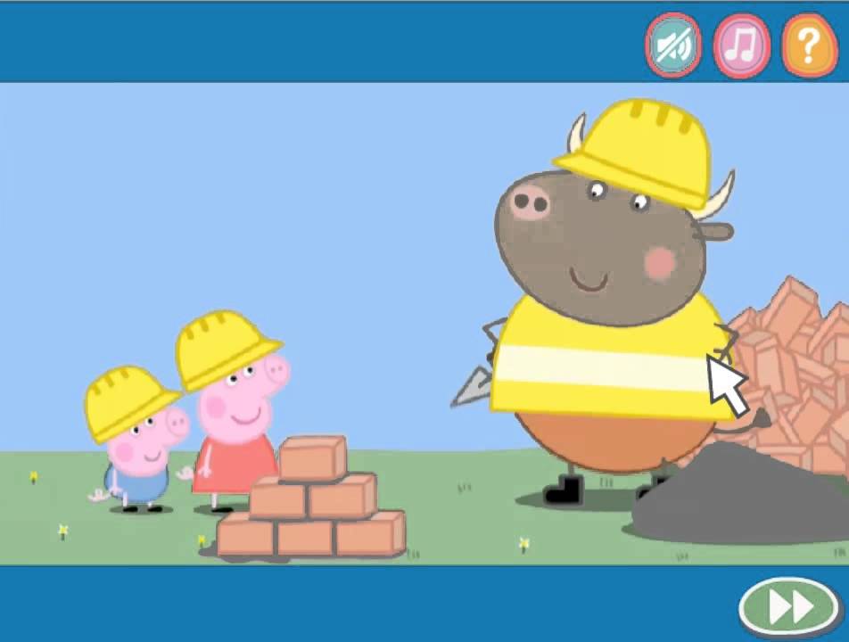Game Build a house for daddy pig is amazing for a child.Peppa Pig ...
