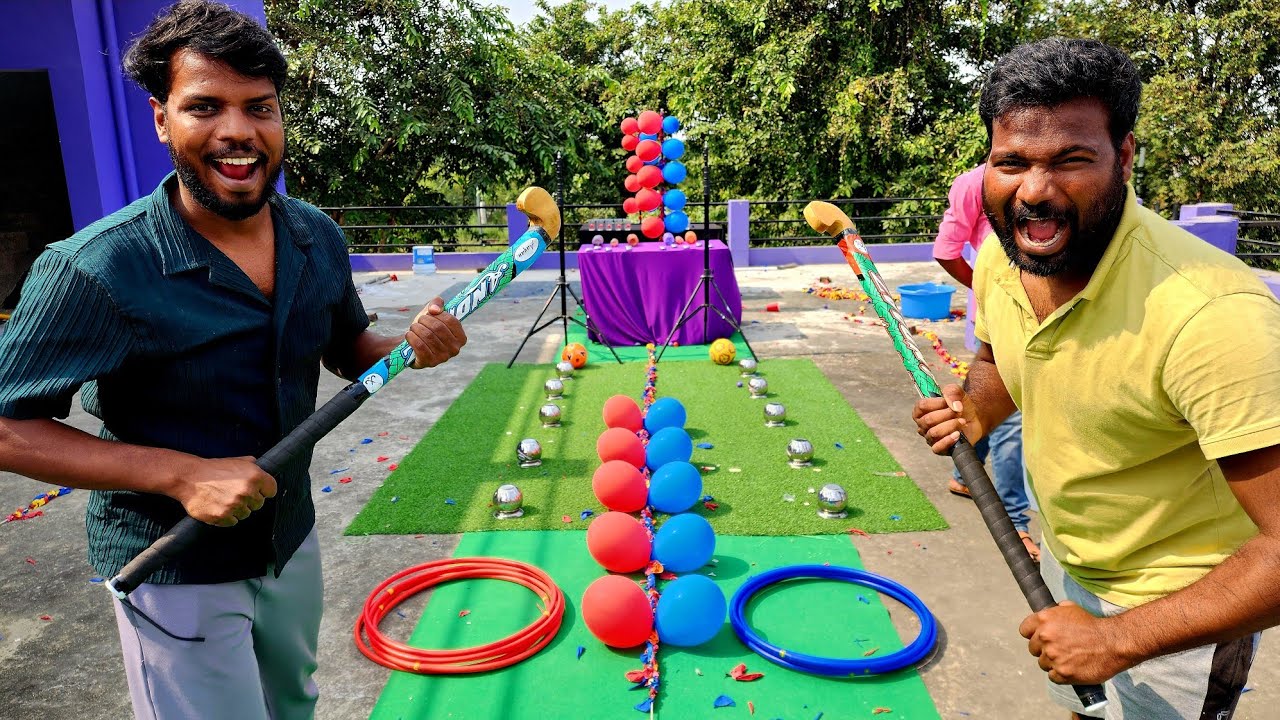 Amazing muti level game challenge pop balloons race - YouTube