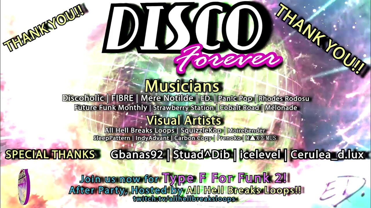 Disco Forever | Full Event Video | A Future Funk & Vaporwave Livestream ...