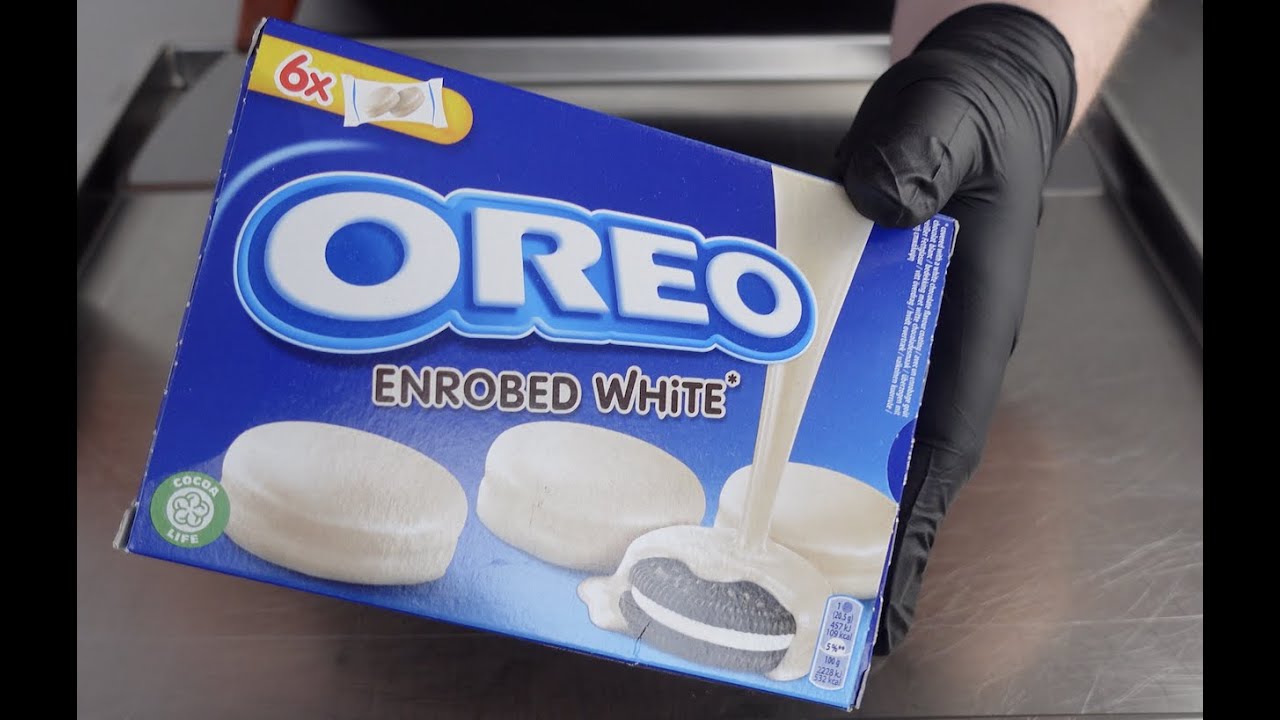 Ice Cream Rolls Oreo White Choc Fried Rolled Ice Cream Roll With