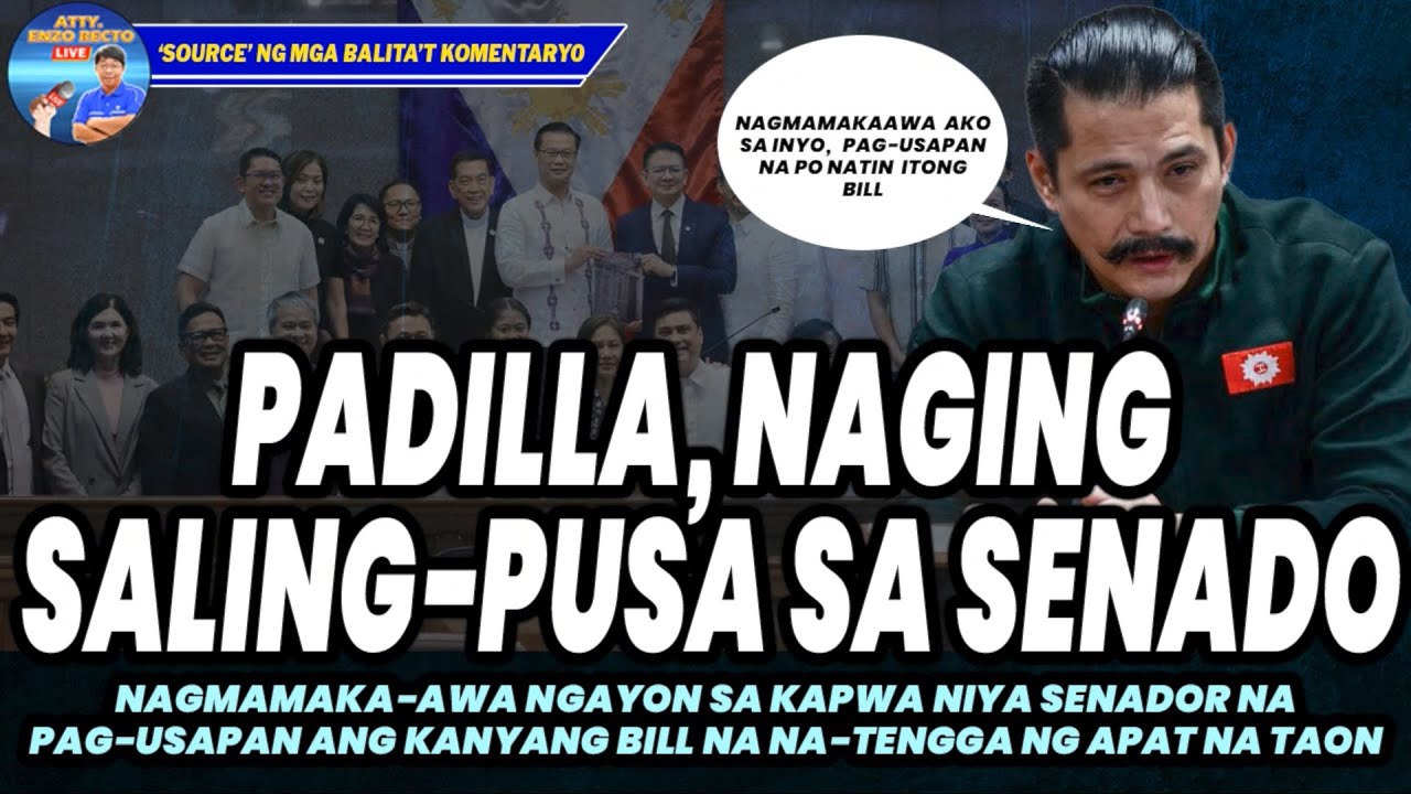 PADILLA, NAGING SALING-PUSA SA SENADO - YouTube