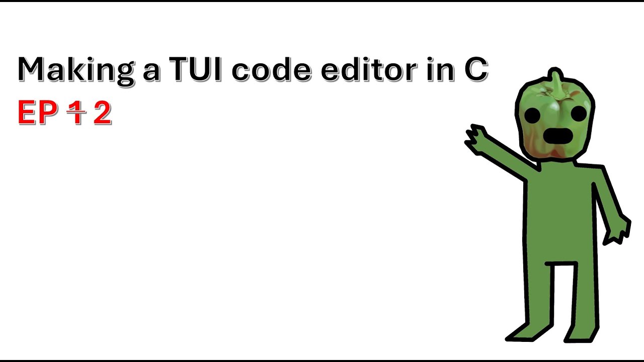 Making a TUI code editor in c++ ep2 - YouTube