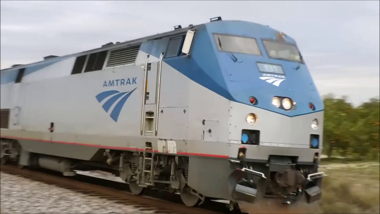 2019 AMTRAK at Power Line Road - YouTube