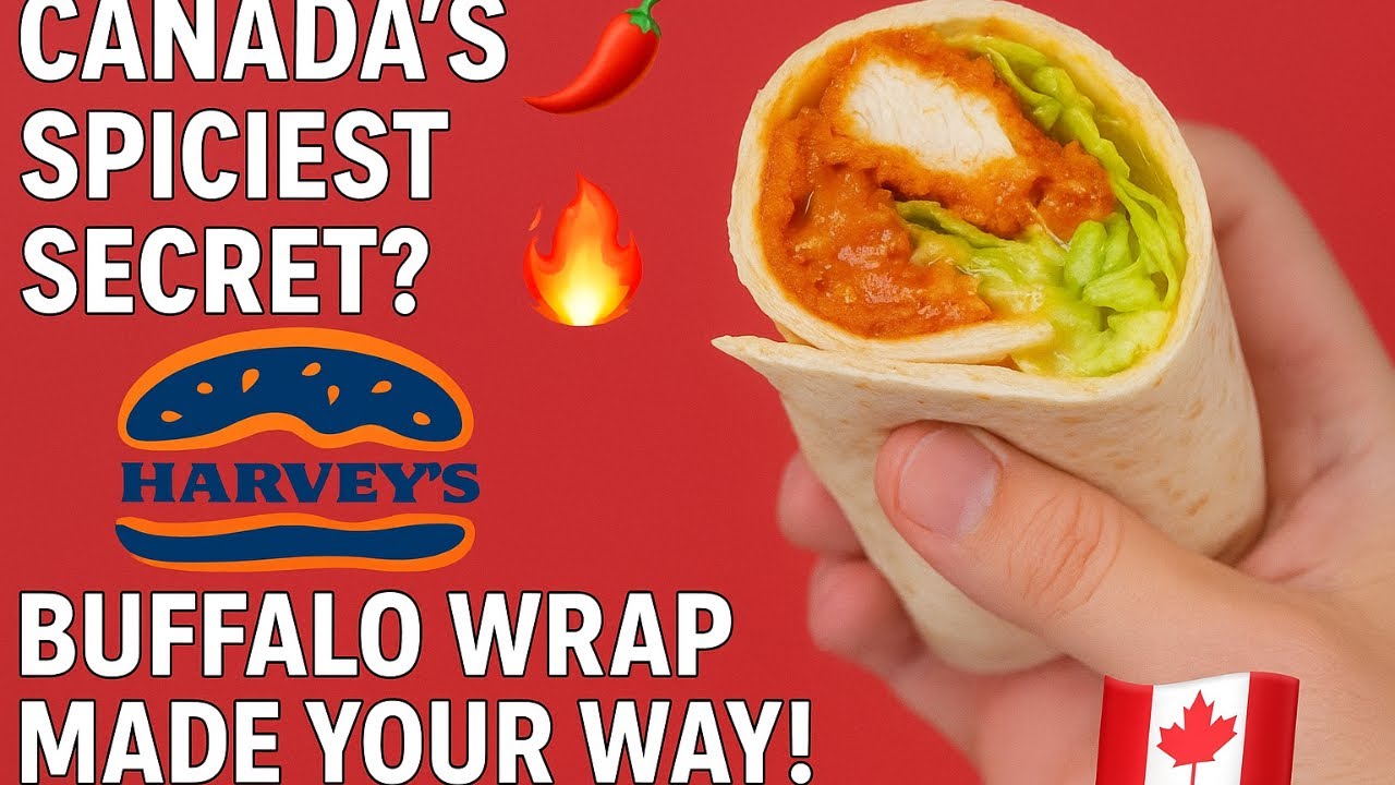🔥 Canada’s Spiciest Secret? Harvey’s Buffalo Wrap Made YOUR Way! 🇨🇦🌯 ...