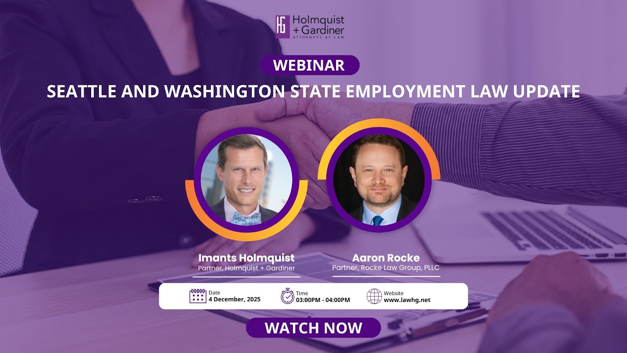 Seattle and Washington State Employment Law Update - YouTube