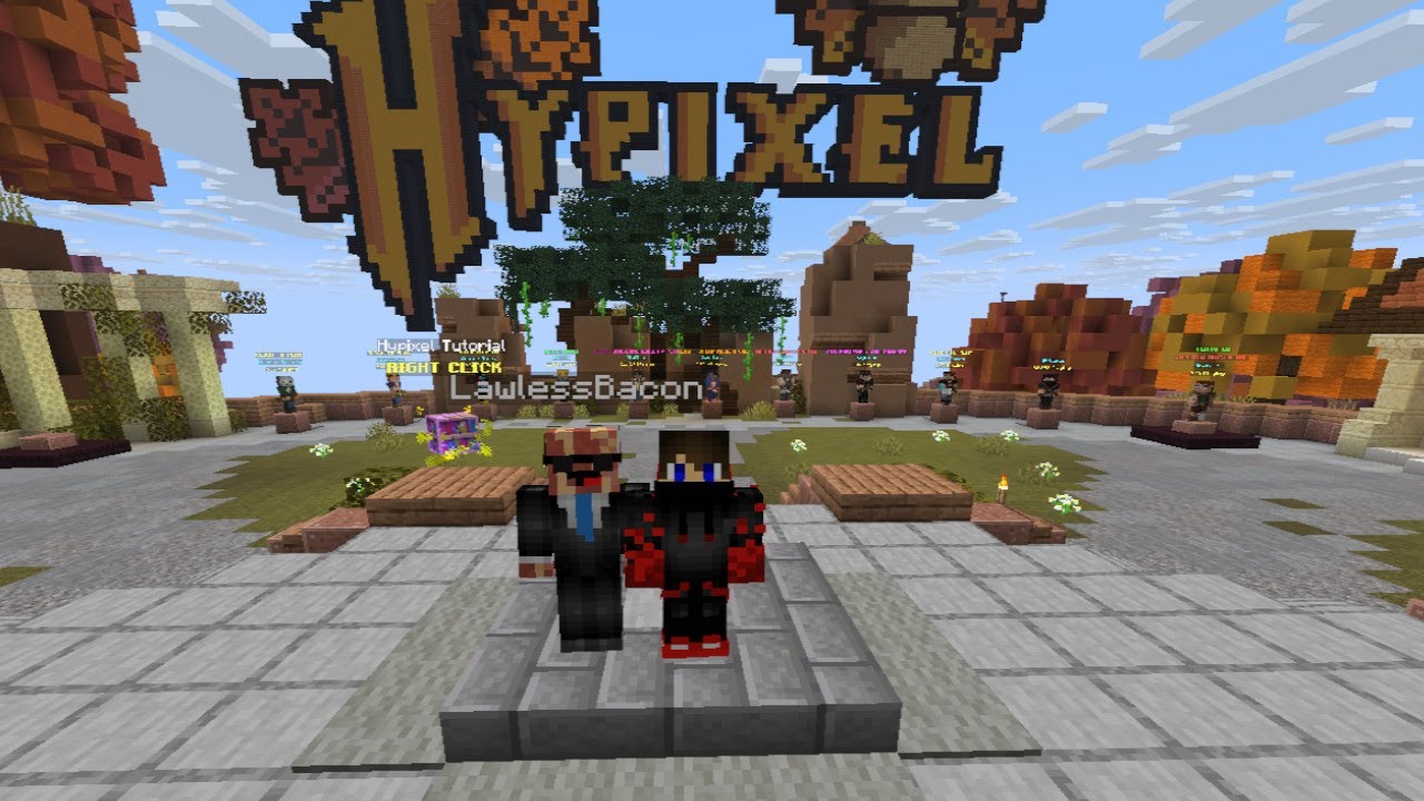 Playing Fun Minigames on Hypixel Minecraft - YouTube