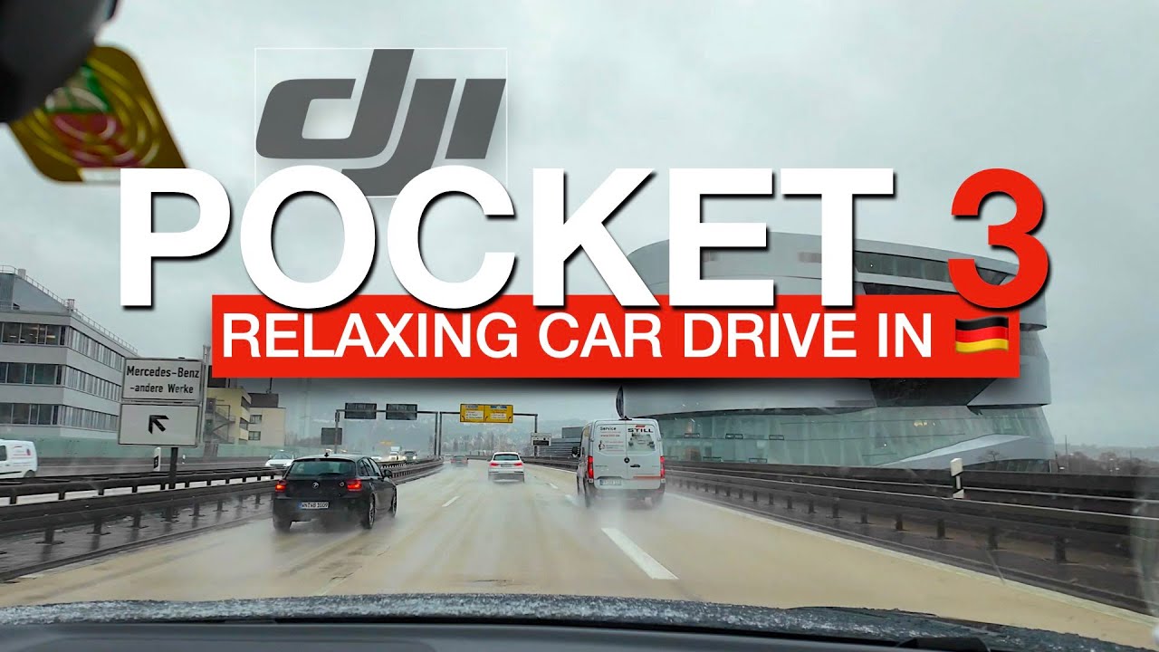 1 HOUR RELAXING CAR DRIVE in Rain+Snow with Ambient Music - Real ...