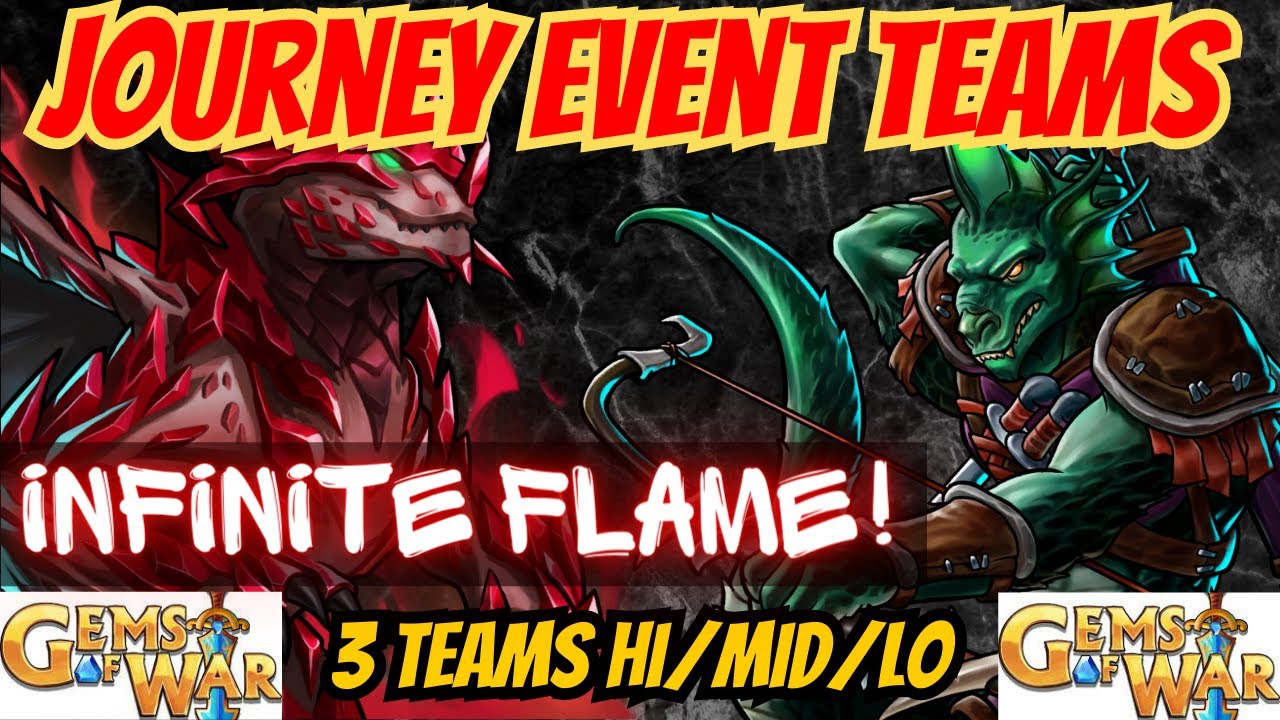 Infinite Loop Gems of War JOURNEY TEAMS 2023 | 3 Teams Hi/MID/LO for the Dragon Journey Event ...