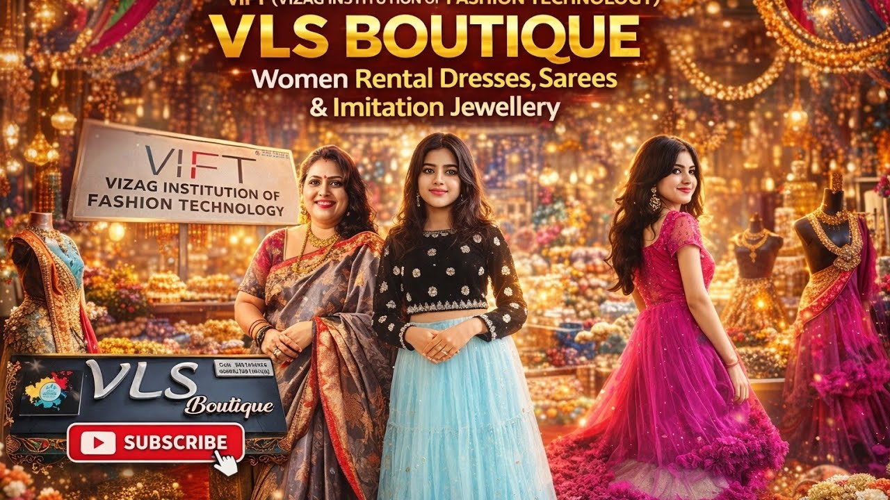 2024 #vizag VIFT Academy & VLS Boutique |Rental Outfits 😍 - YouTube