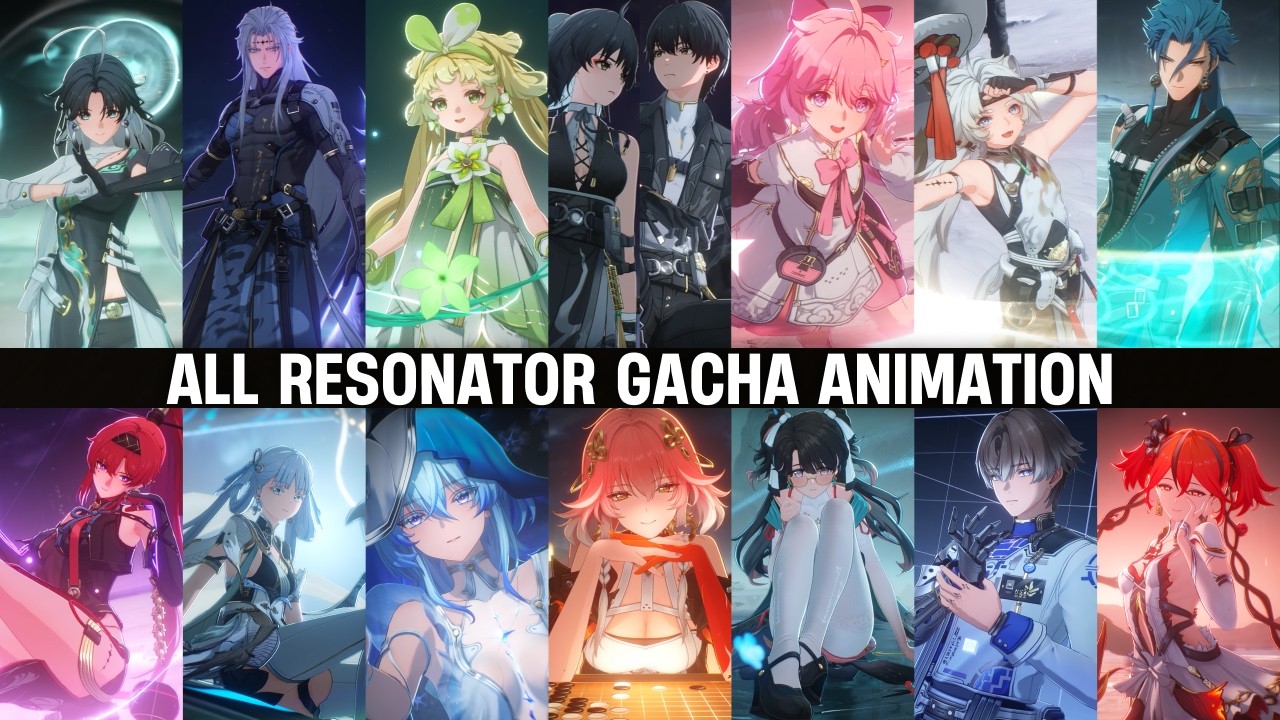 Wuthering Waves — All 1.X Character Gacha Animation Showcase - YouTube