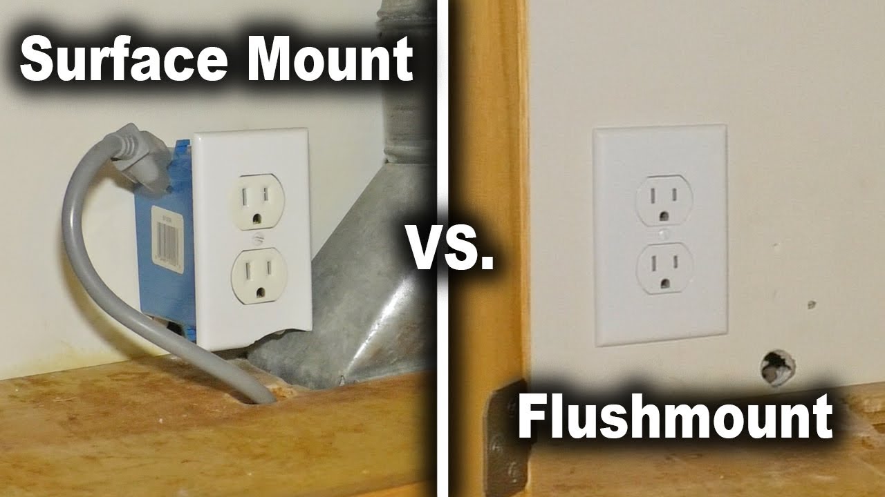 How to Recess a Surface Mounted Electrical Outlet | How to Install Old ...