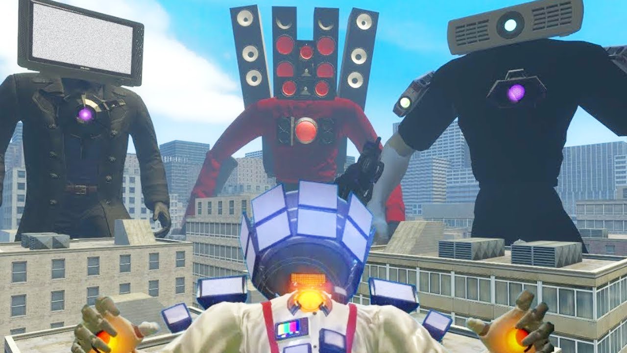 NEW ULTIMATE MECHA TV MAN BOSS VS ALL SKIBIDI TOILET BOSSES In Garry's ...