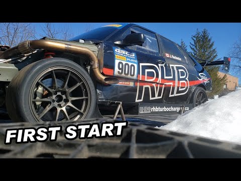First Start of 2023, 700HP Time Attack SAAB - YouTube