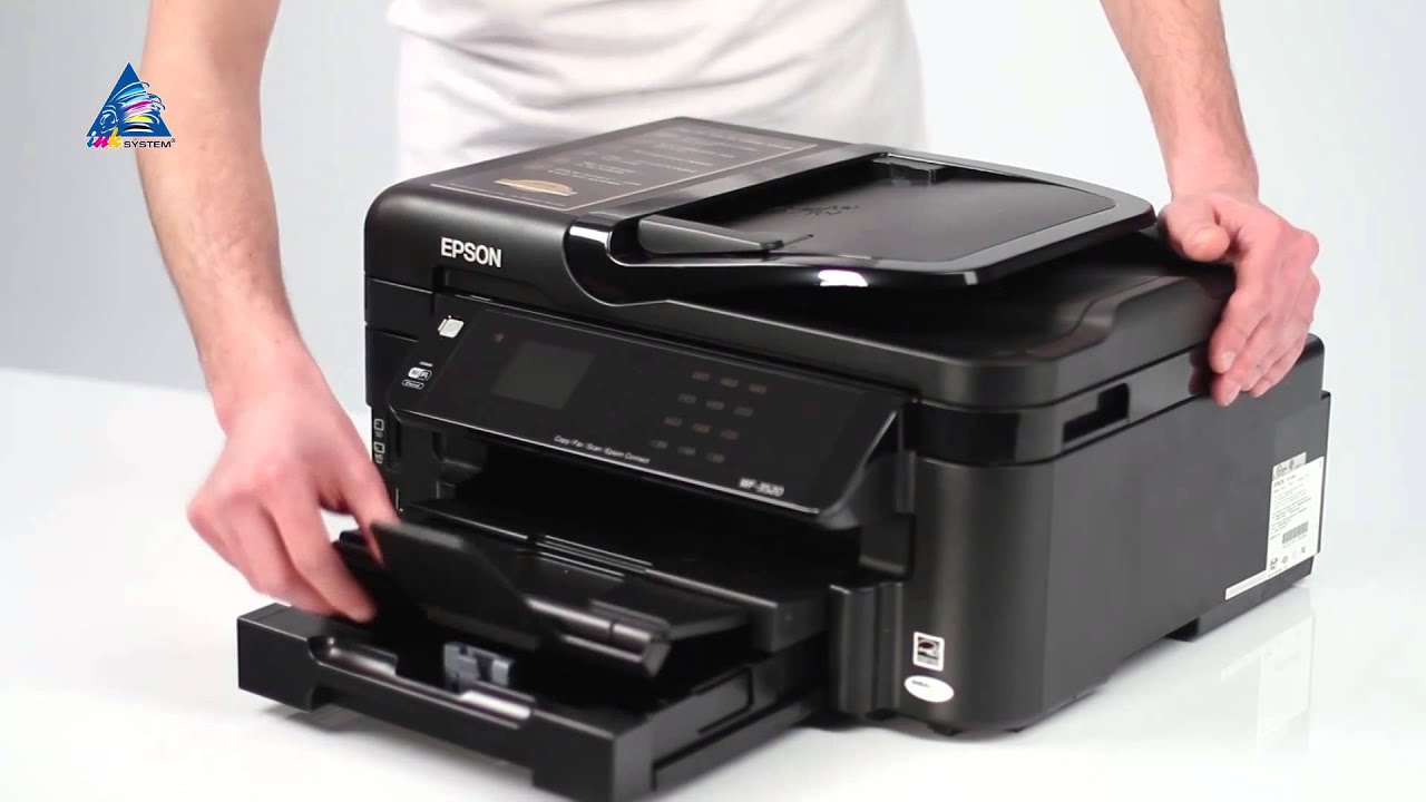 Комплектация МФУ Epson Workforce WF-3520 - YouTube