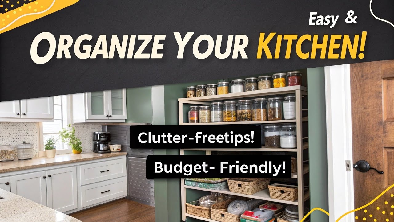 10 Genius Kitchen Organization Ideas for a Clutter-Free Space" - YouTube