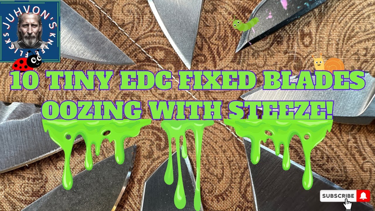 10 Tiny EDC Fixed Blade Knives OOZING with Steeze! - YouTube