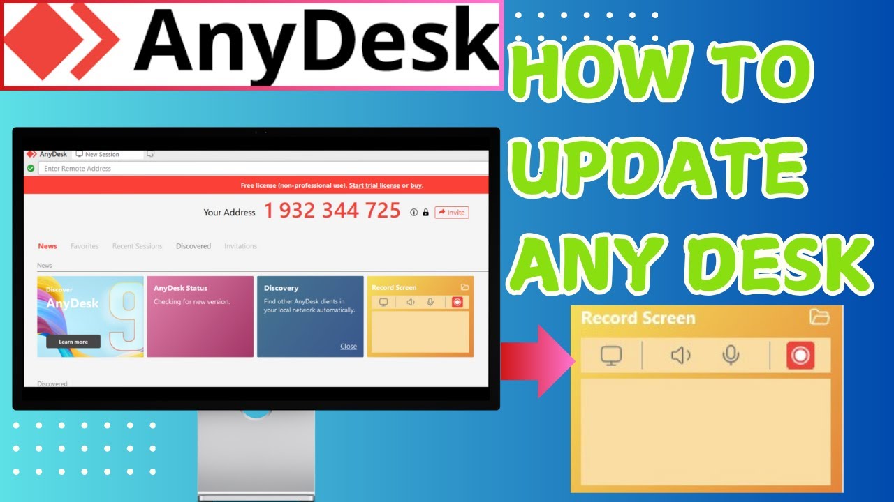 How to update Any Desk New Version 9 | New Software Available | # ...