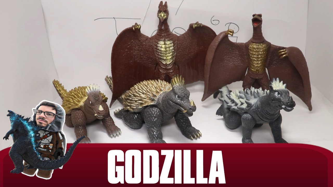 Rodan & Anguirus Showa Era Figures - Bandai & Playmates - YouTube