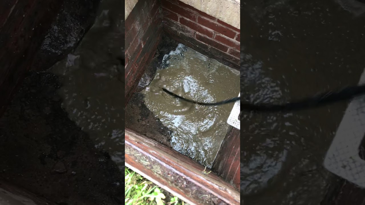Extreme poo pressure! How unclog a Blocked Manhole - YouTube