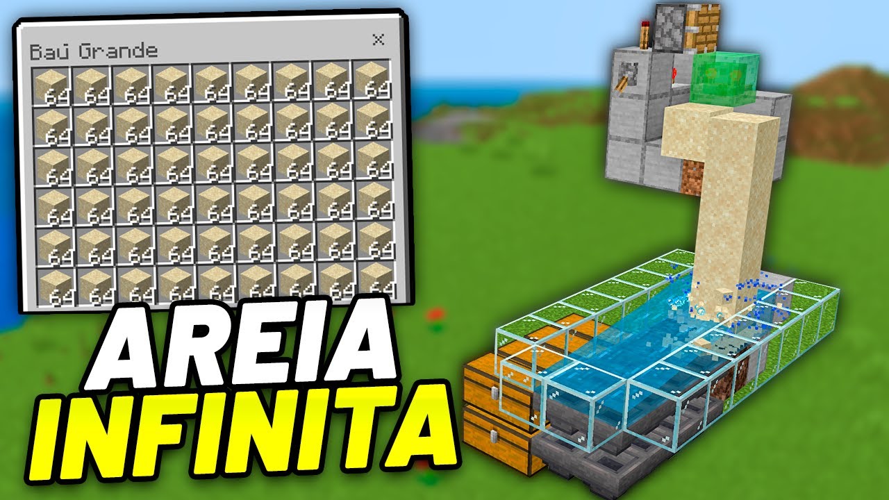 MELHOR FARM de AREIA para Minecraft Bedrock 1.21 – Muito Rápida - YouTube