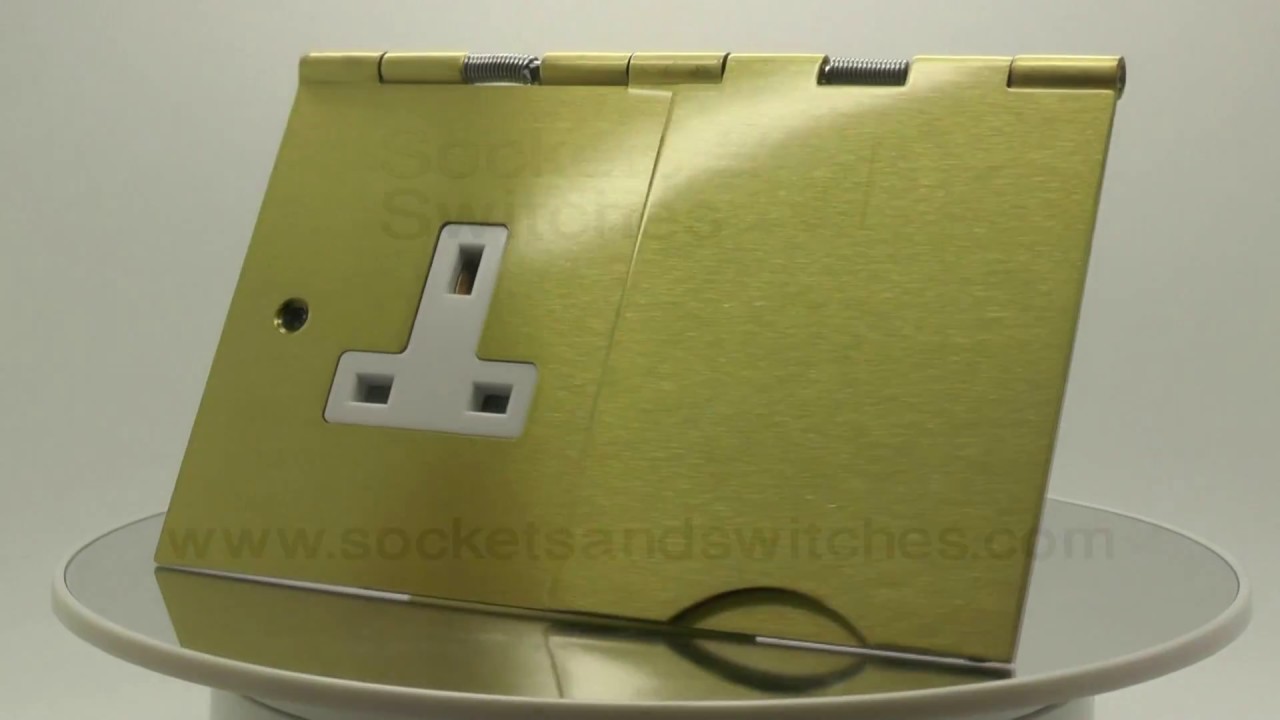 Satin Brass Floor Sockets - YouTube