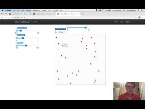 Chemical Diffusion ABM in Mesa : Step 2 Model - YouTube