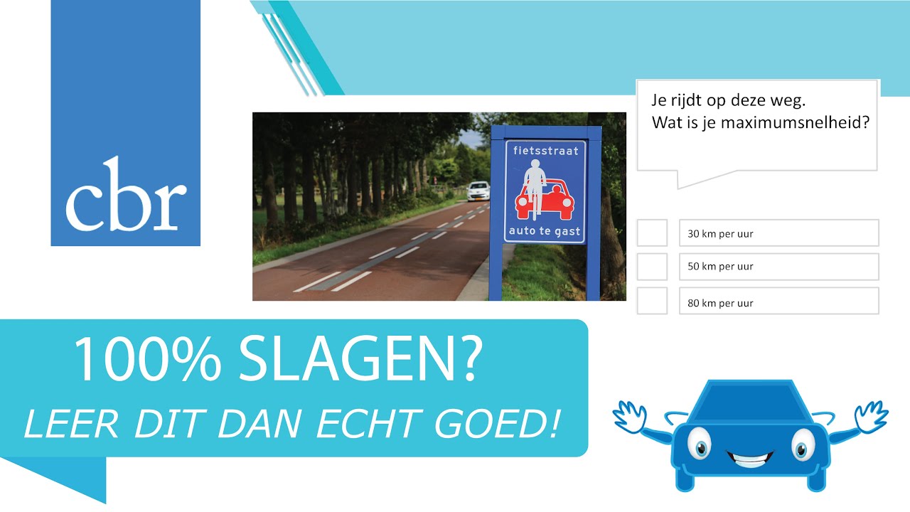 De meest voorkomende CBR auto theorie vragen december 2022 - YouTube