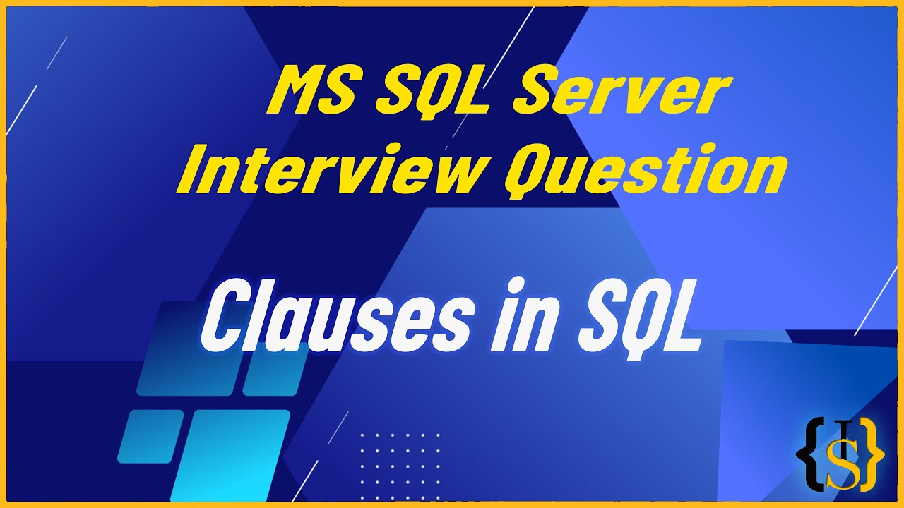What Are Some Common Clauses Used With Select Query In Sql Ms Sql 0860