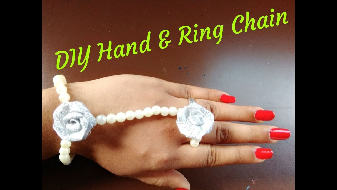 DIY HAND & RING CHAIN BRACELET/S.A.GALLERY. - YouTube