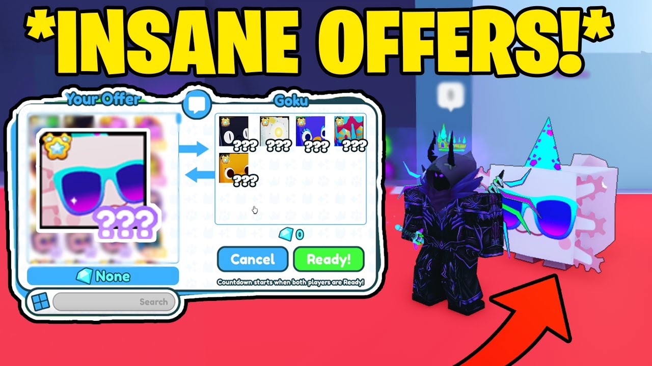 I Got The First HUGE PARTY AXOLOTL & GOT INSANE OFFERS! | Pet Simulator ...