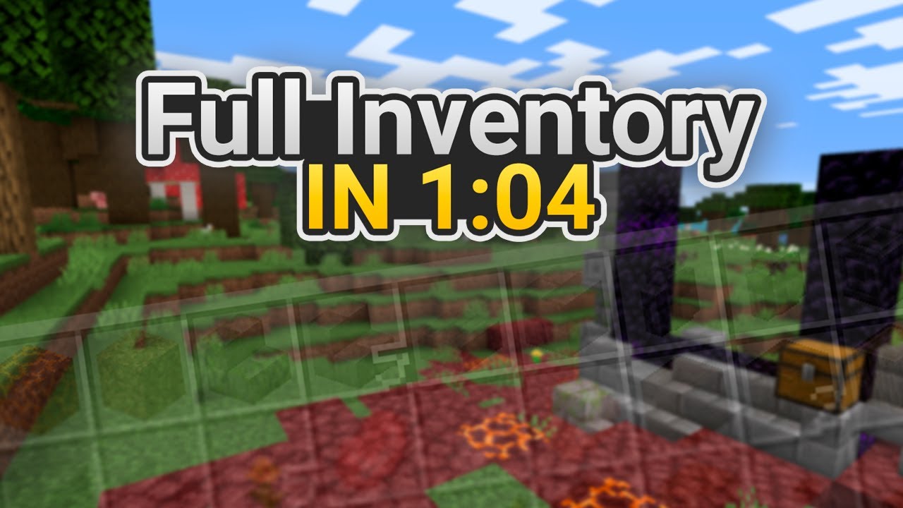 Minecraft | Full Inventory in 1:04 (RSG S) - YouTube