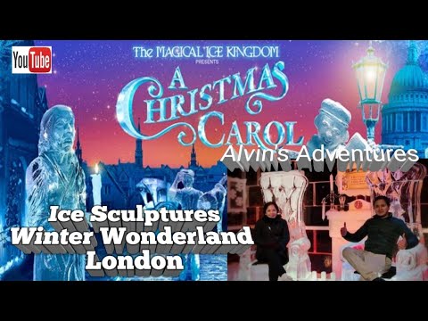 Ice Sculptures Winter Wonderland Hyde Park London - YouTube