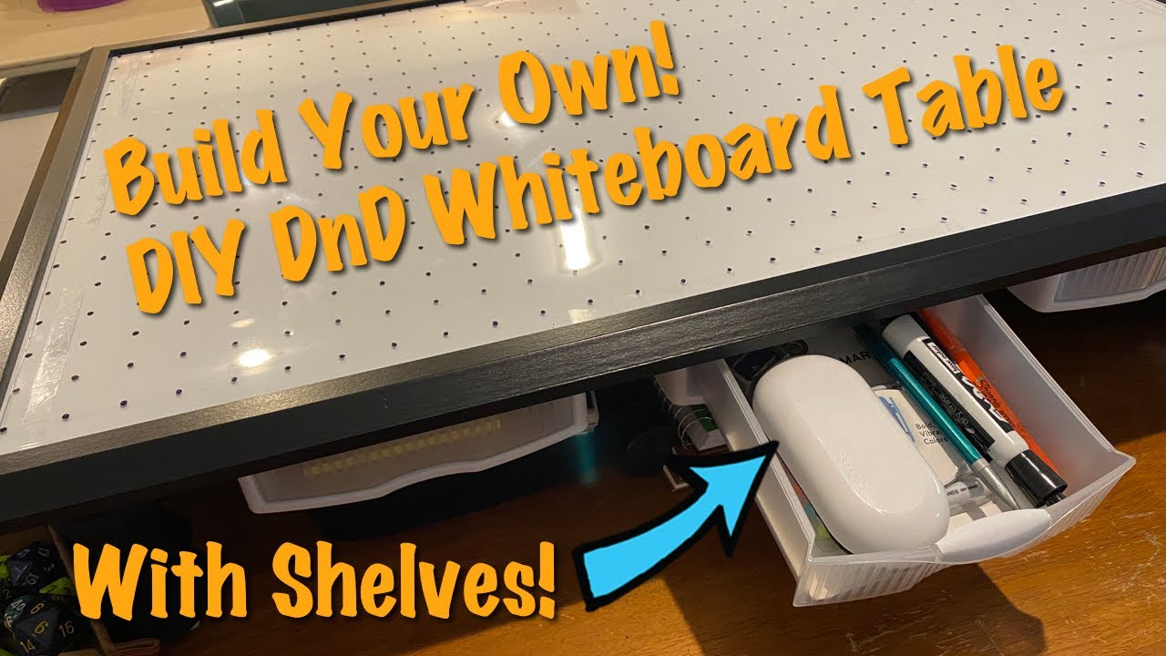 DIY Build: Dungeons & Dragons Whiteboard Table - YouTube