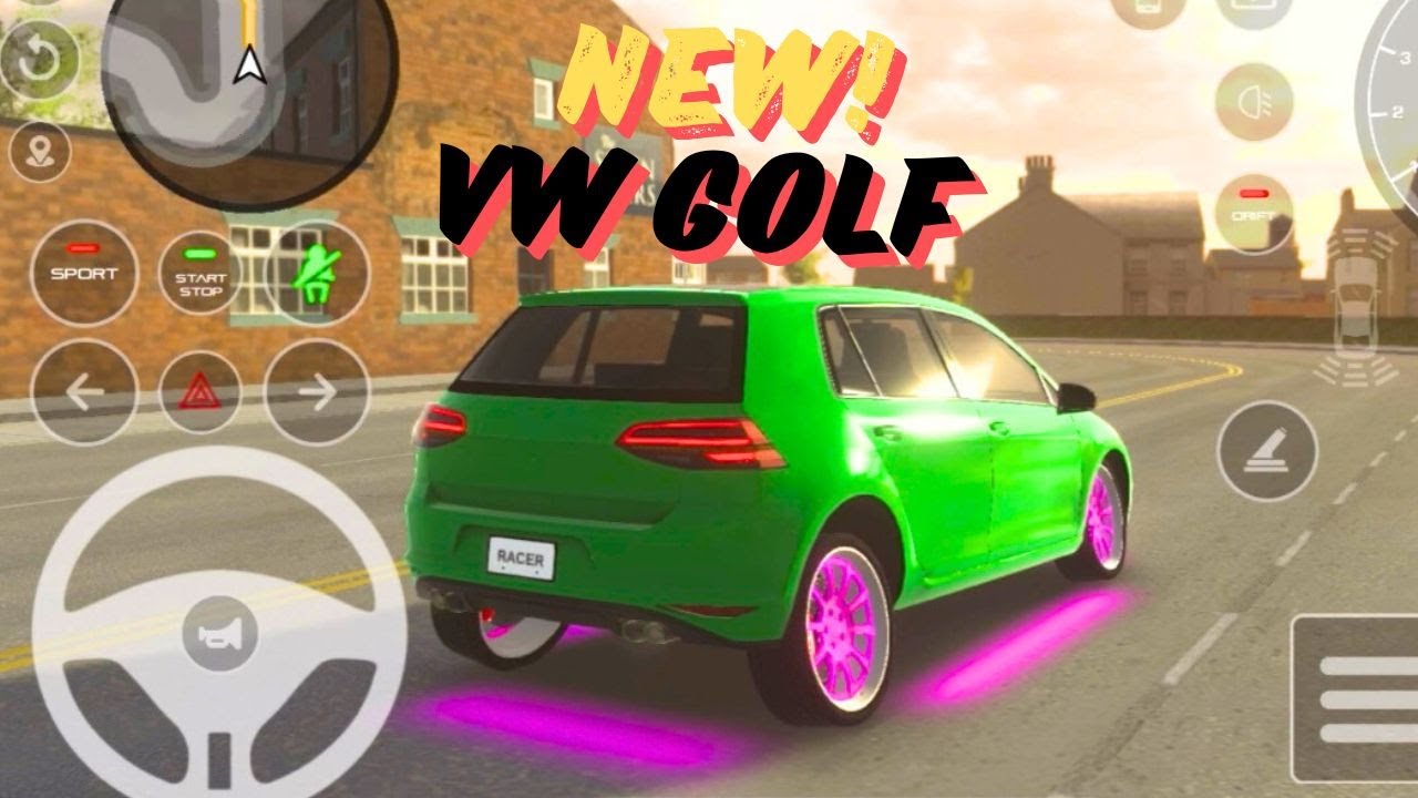 CAR DRIVING SCHOOL SIMULATOR - VW GOLF 🔥🤯 - COOL CARS 💥 - YouTube