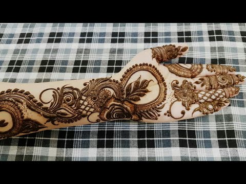 Khaleeji henna design #27 - YouTube