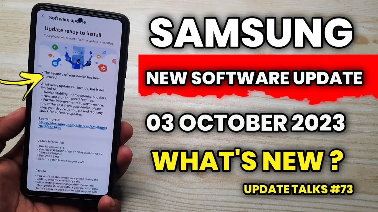 Samsung Phones Got New Software Update | What's New ? | 03 October 2023 ...